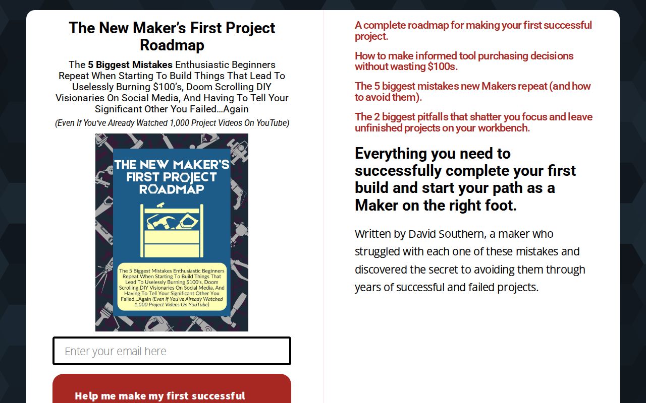 The New Maker’s First Project Roadmap